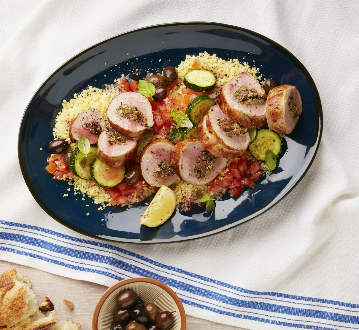 Filets de porc farcis à la méditerranéenne - Le porc du Québec