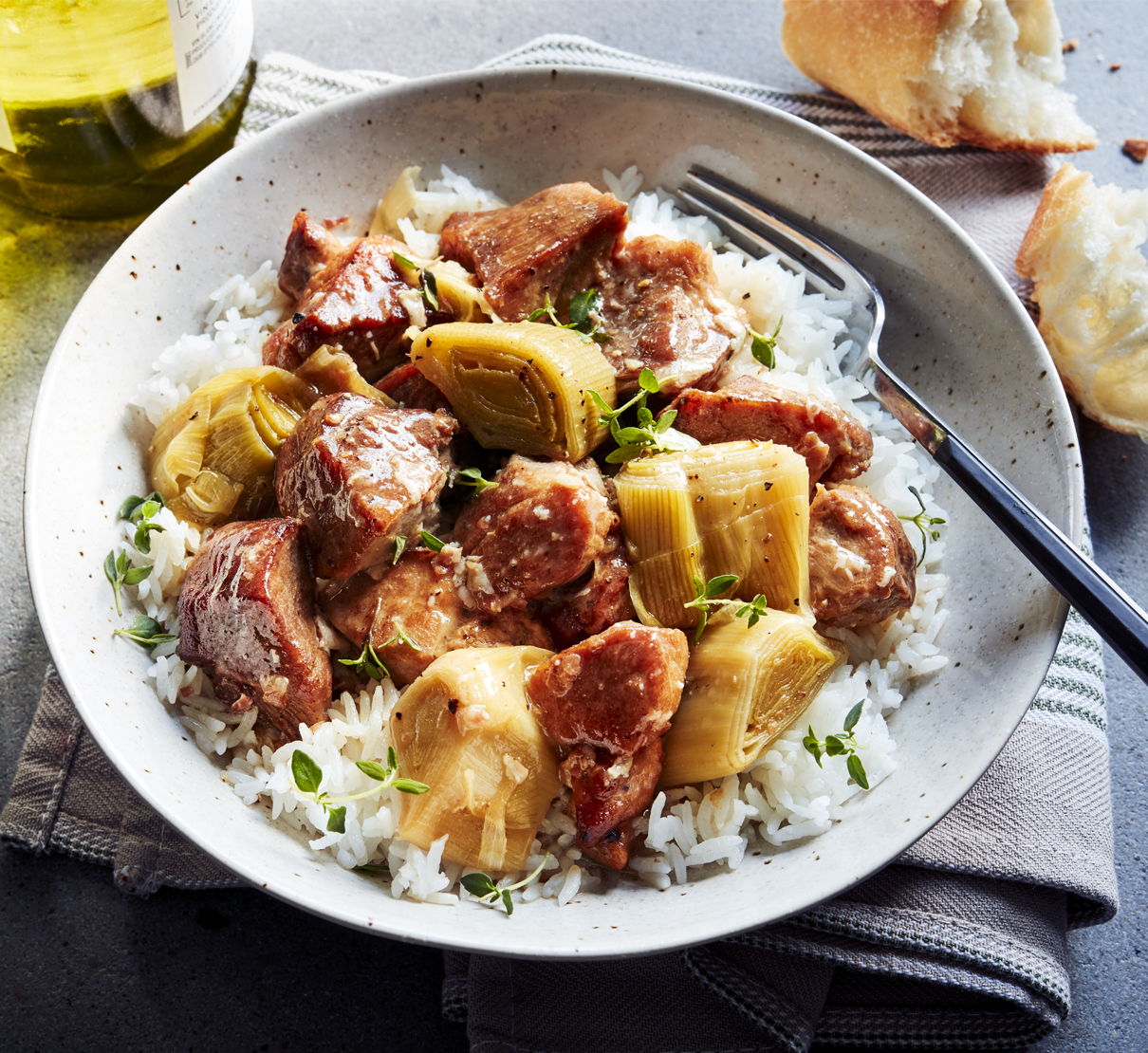 Porc aux poireaux - Le porc du Québec