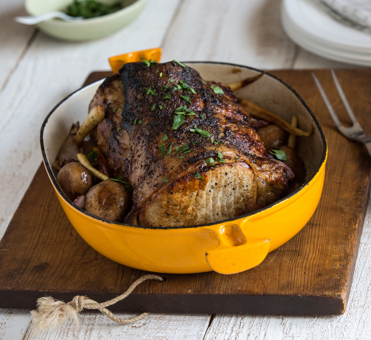 Pork Roast and Port-Caramelized Mushrooms - Le porc du Québec