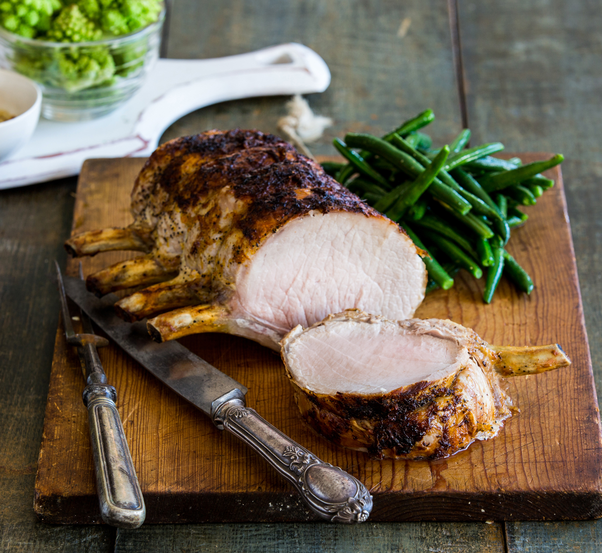 Racks of Pork with Pine Nuts and Cointreau - Le porc du Québec