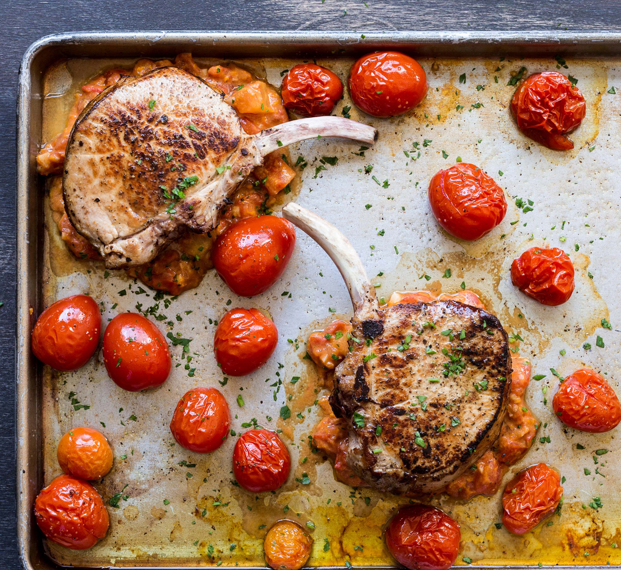 Côtelettes de porc à la sauce tomate - Le porc du Québec