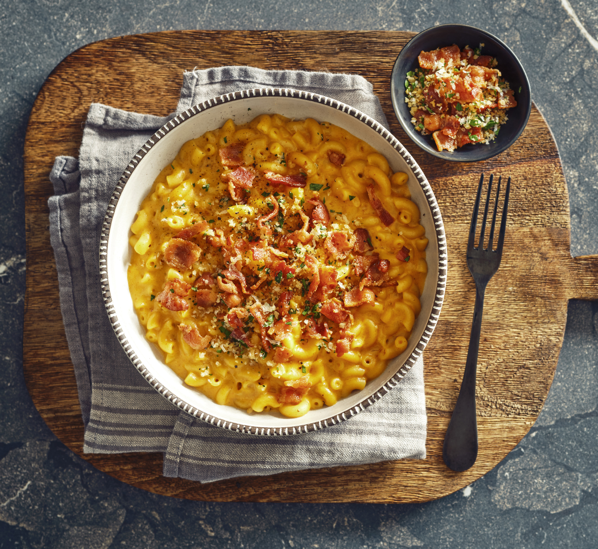 Macaroni au fromage et au bacon - Le porc du Québec