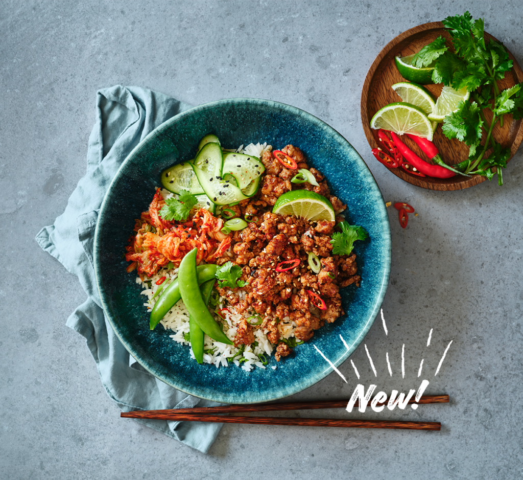 Quick Korean pork bowl - Le porc du Québec